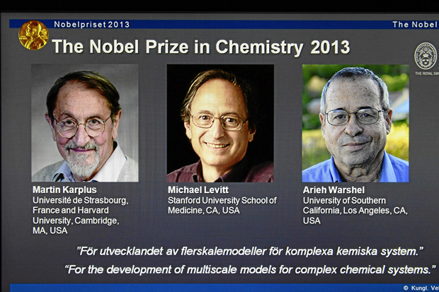 Los tres pioneros en química computacional